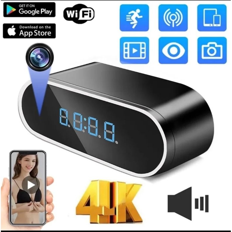 1080P HD IR Night Vision Motion Sensor clock camera DV DVR Video ...