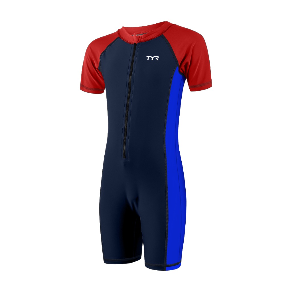 TYR Short Sleeve Junior UV Suit For Swimming | Shopee Singapore
