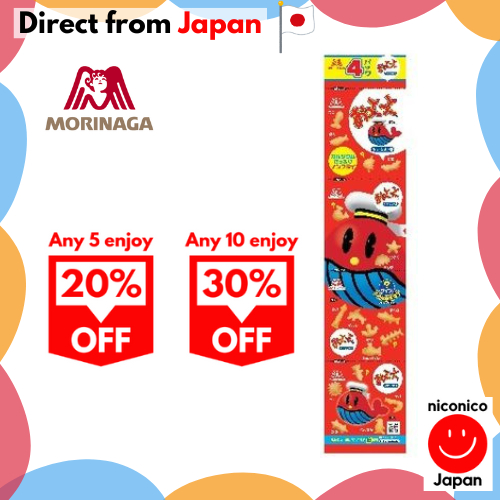 Morinaga Ottotto Snack Pack Light-Shio Flavor (7g×4packs) 【Direct from ...