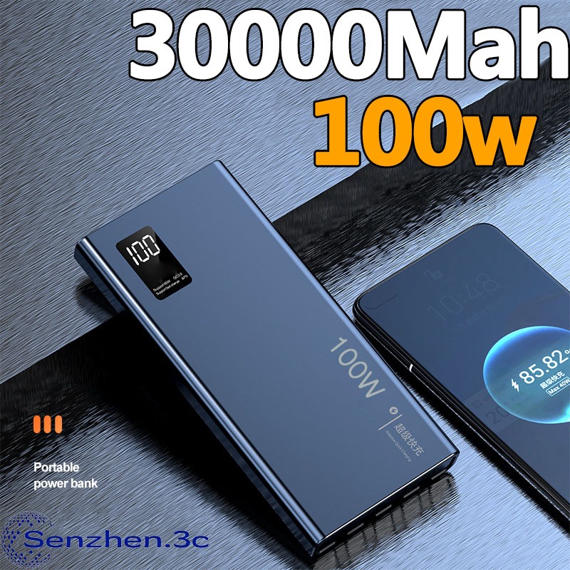 SG PD 100W Super Fast Charge Powerbank 30000mAh Powerbank Flash Charge Power Bank Qc3.0 Power ...