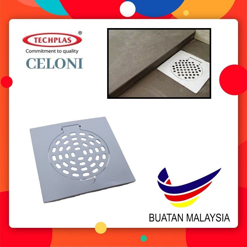 PVC toilet floor trap / drainer grating plastic / Penutup Lubang Bilik ...