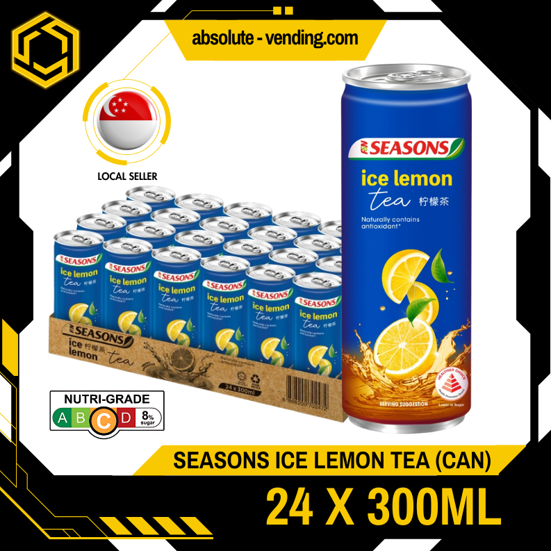F&N SEASONS Lemon Tea 300ML X 24 (CAN) | Shopee Singapore
