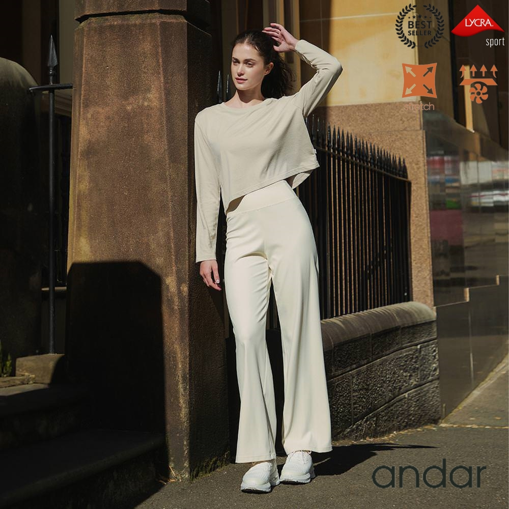 [ANDAR]Air Cooling Wide Leggings Pants (Short) Women Clothes korea ...