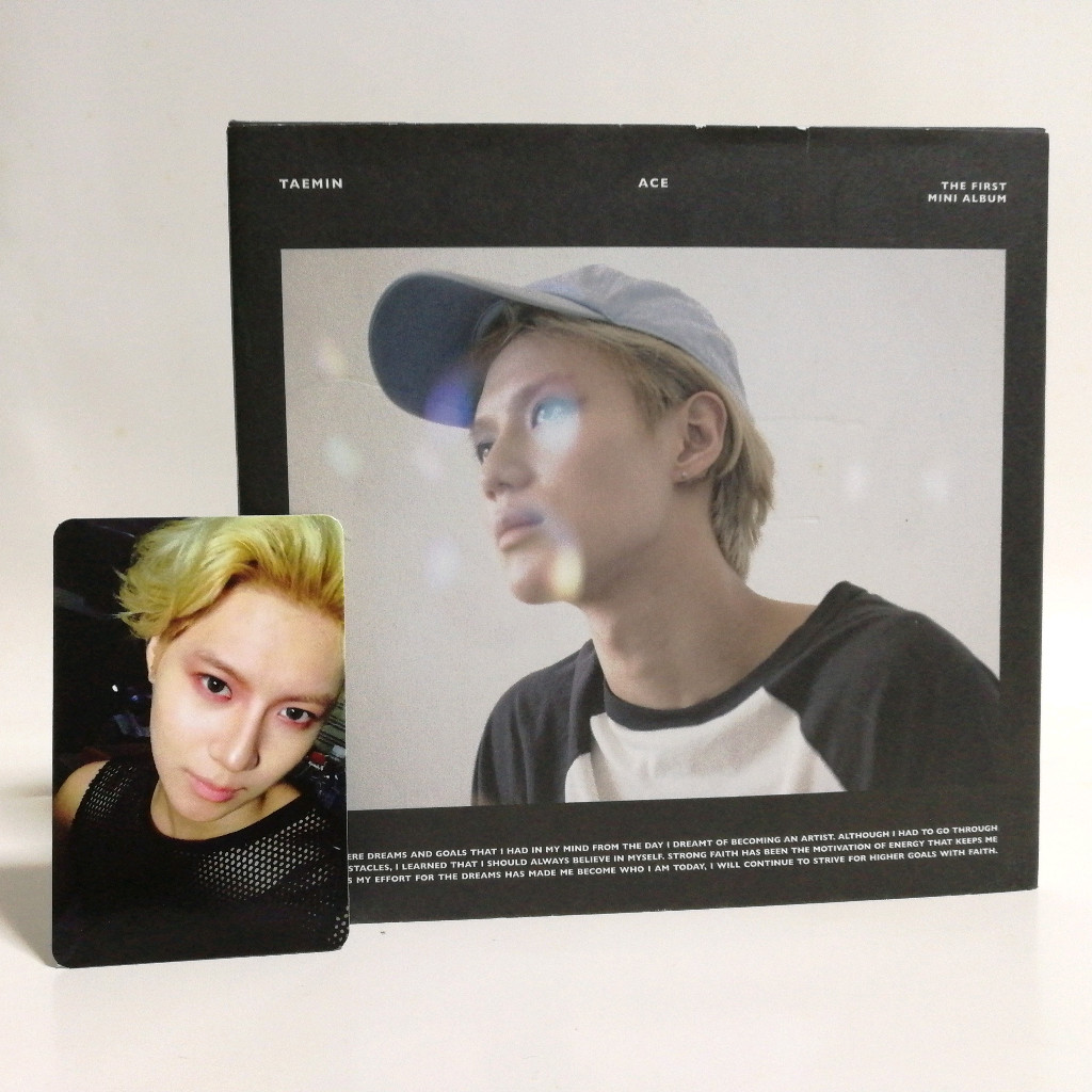 Taemin from SHINee Korea 1st Mini Album ACE Black version with Photocard | Shopee Singapore