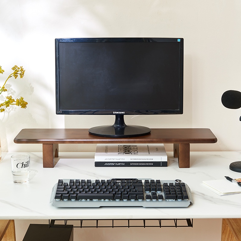 Smart Ergo Solid Wood Monitor Stand | Desktop Riser | Monitor Riser ...