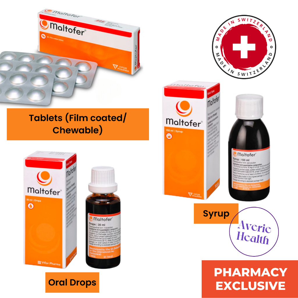 Maltofer Tablets 30s, Chewable 30s, Syrup 150ml Oral Drops 30ml | Oral ...