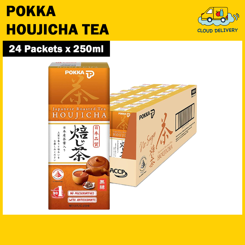 Pokka Houjicha Japanese Tea Packet (24 x 250ml) | Shopee Singapore