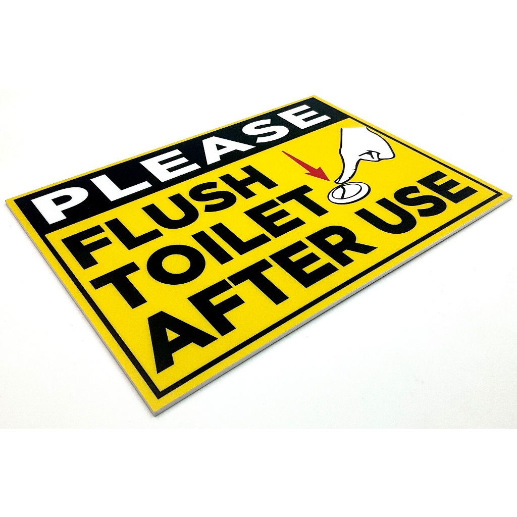 Flush Toilet After Use Please Flush After Using Photos, Images
