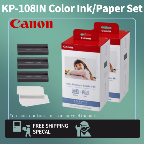 [Ready] Canon KP-108IN Color Ink/Paper set Original for Canon CP1500丨 ...