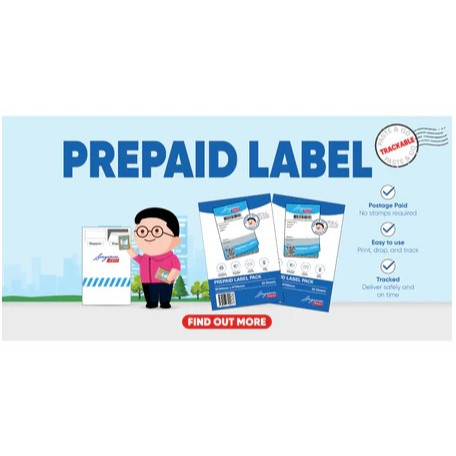 SINGPOST Tracked Letterbox Prepaid Label | Shopee Singapore