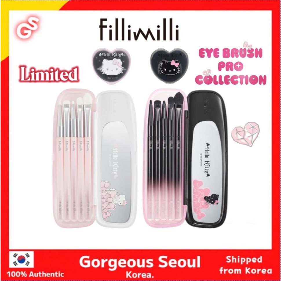 fillimilli X Hello Kitty Angel and Devil EYE BRUSH PRO COLLECTION ...