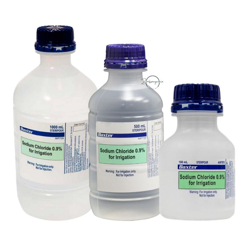 BAXTER Sodium Chloride 0.9% W/V Irrigation Solution (100mL | 500mL ...