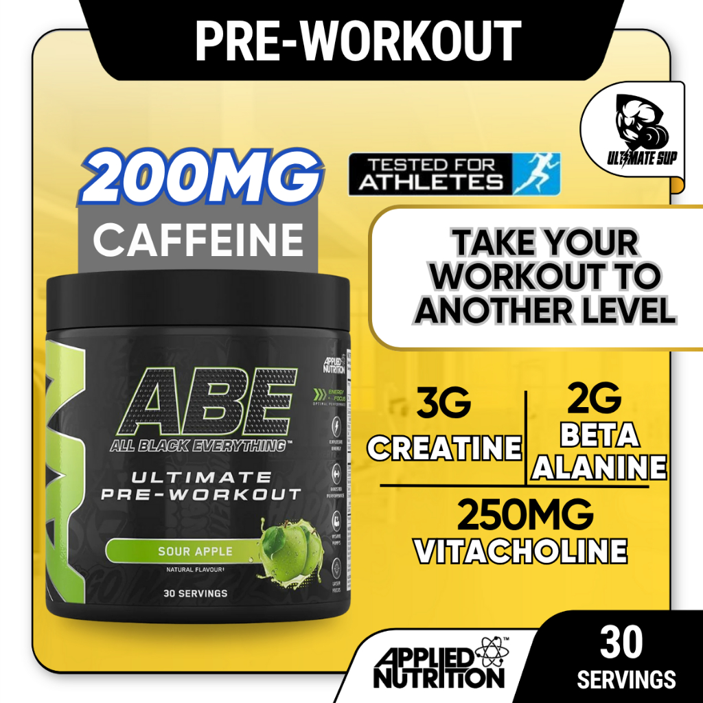 Applied Nutrition, ABE Pre-Workout, All Black Everything Pre Workout ...