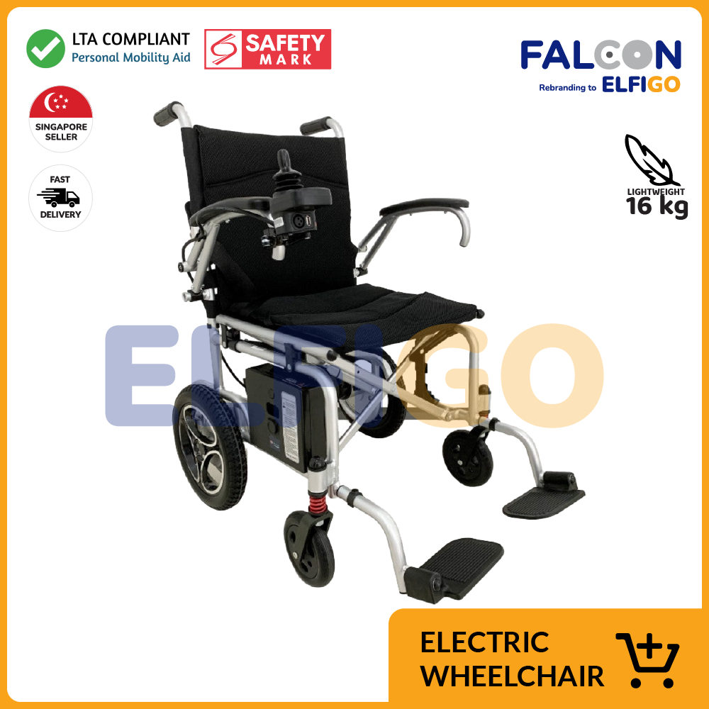 Falcon Ultra-Lite 2 Lightweight Motorised Electric Wheelchair(16kg) | Travel Friendly | Car ...