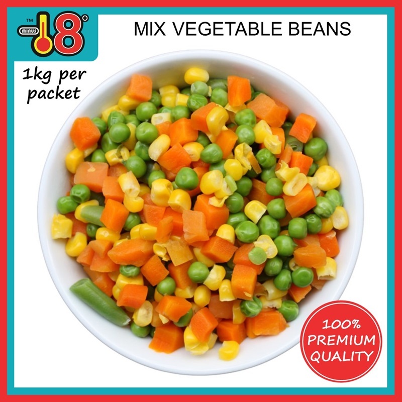 Mix Vegetable Beans (1KG) | 蔬菜粒 Halal | Shopee Singapore