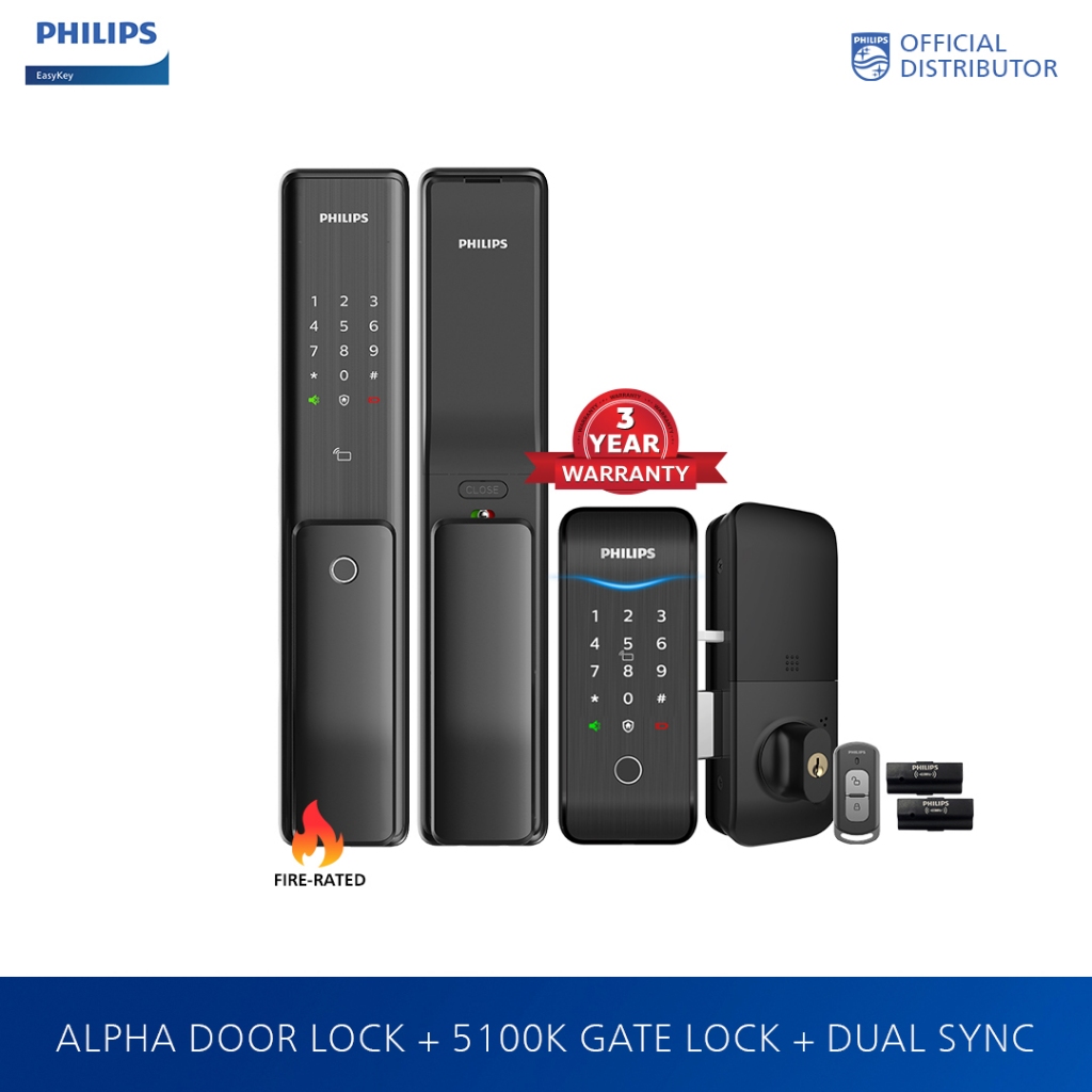 [Official Distributor] Philips EasyKey Alpha Bundle Deal (Alpha Door ...