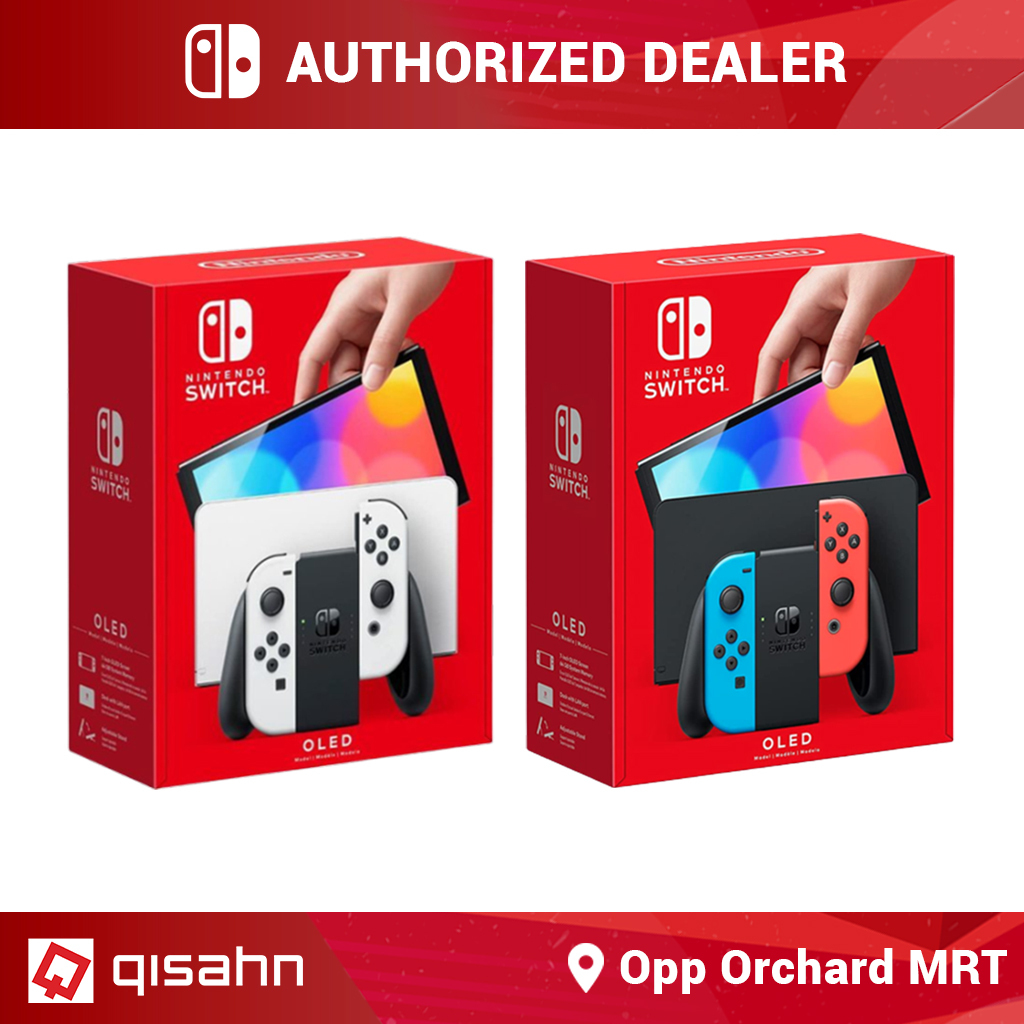 Nintendo Switch OLED White Neon - Nintendo Singapore Warranty | Shopee ...