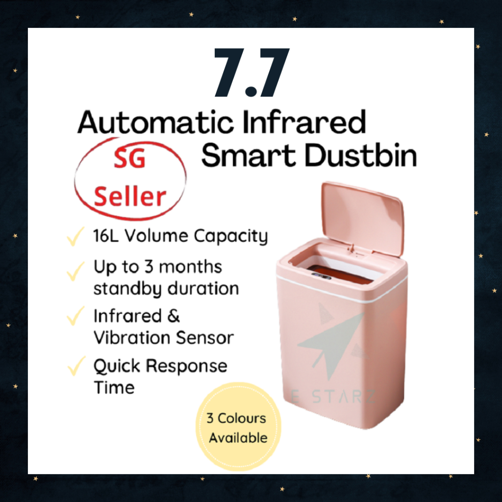[New Model] Automatic Infrared Smart Dustbin / 3 Colours / 16 Litres ...