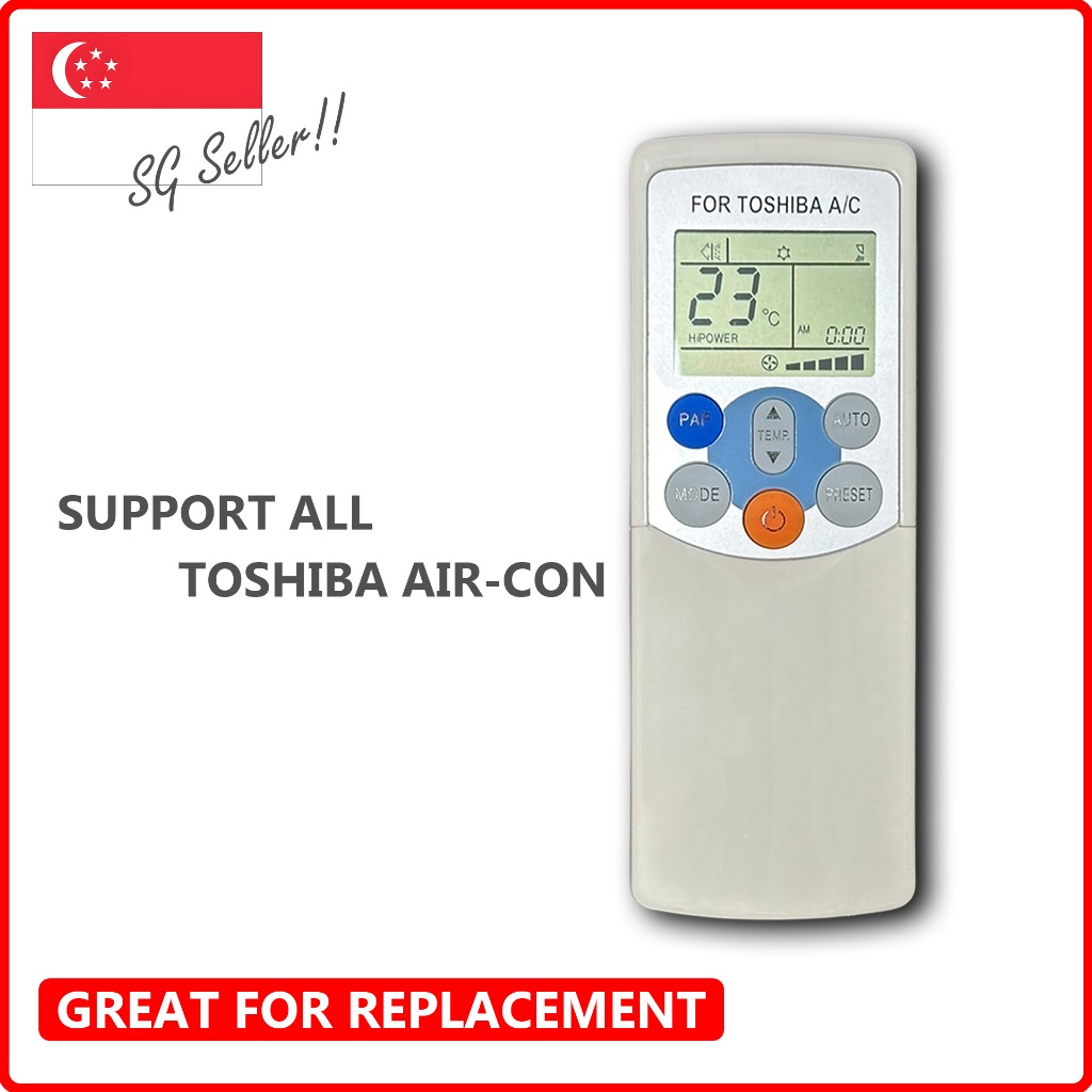 Toshiba Air-Con Remote Control Replacement | WC-H07EE | Support All ...