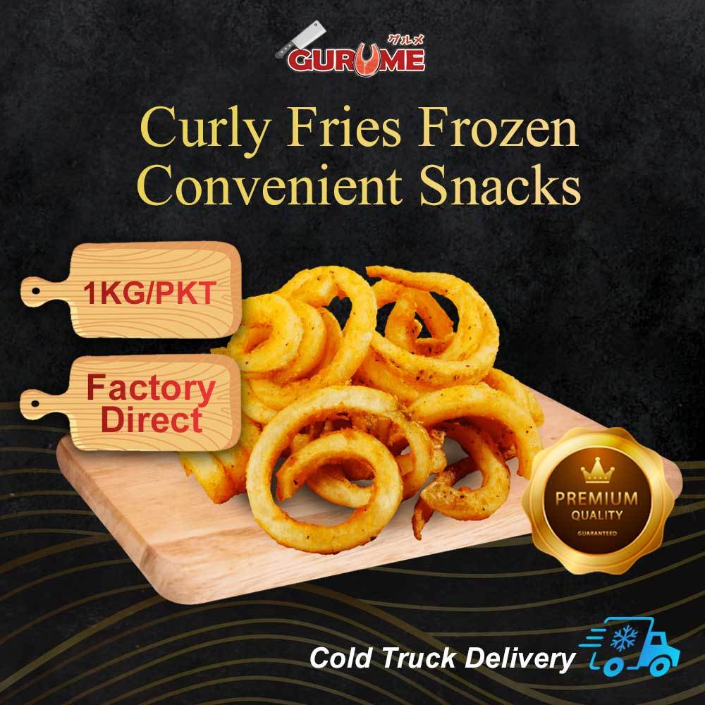 Curly Fries Frozen Convenient Snacks (1kg) | Shopee Singapore