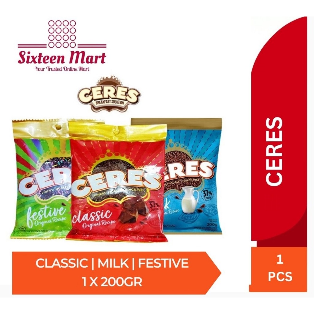 Ceres Meises Classic or Milk or Festive 1 Sachet x 200 gram (SG ...