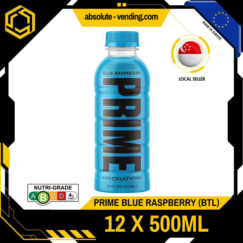 [CARTON] PRIME HYDRATION Blue Raspberry 500ML X 12 (BOTTLE) | Shopee ...