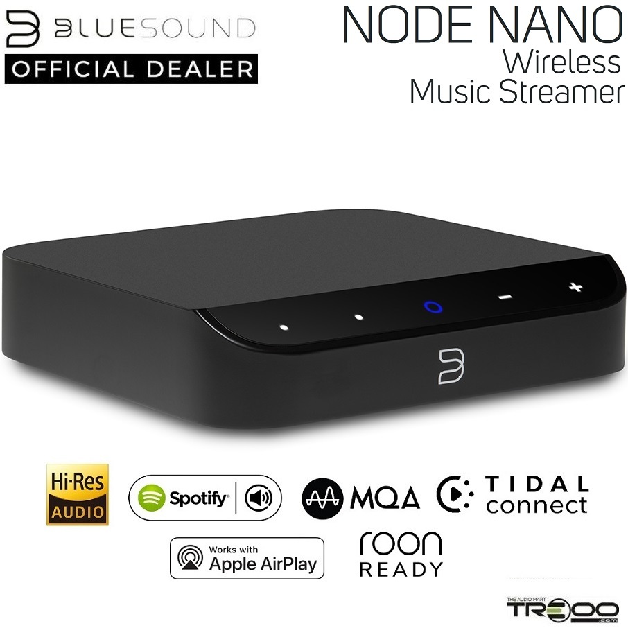Bluesound NODE NANO MQA Multi-Room Wireless Bluetooth Transceiver ...