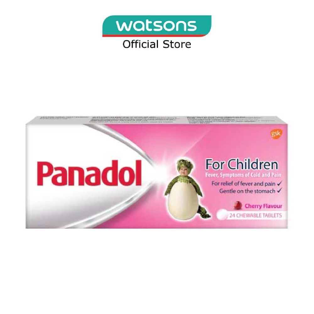 PANADOL Children's Chewable Tablet (Fever + Cold & Pain Symptoms Relief ...