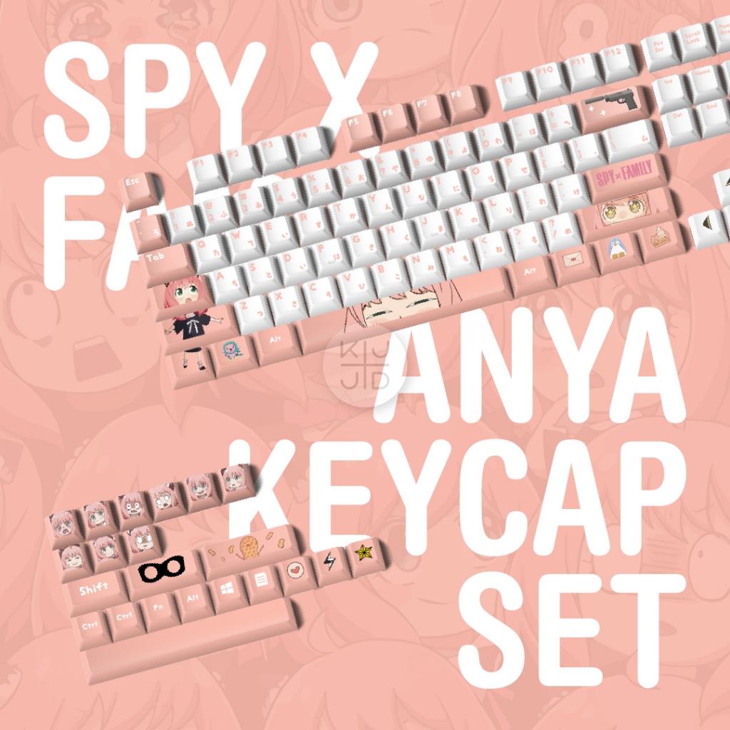 [CLEARANCE] Spy X Family Anya Keycap Set | Cherry Profile | Dyesub PBT ...