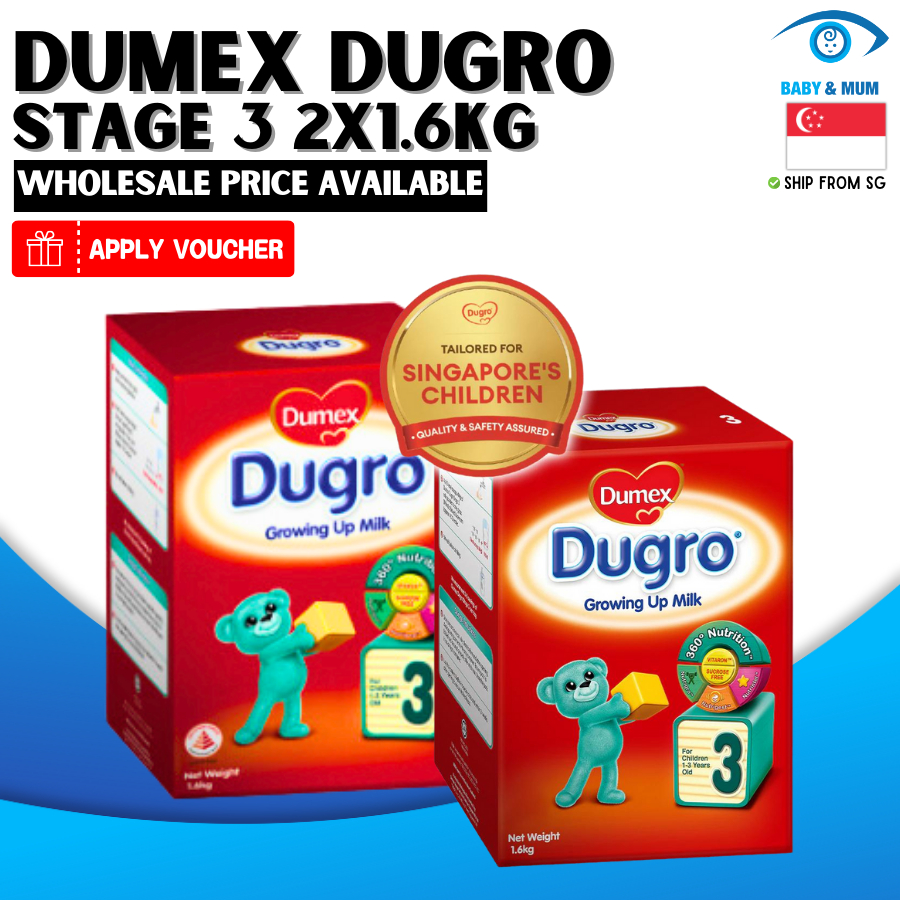 BUNDLE of 2 Dumex Dugro Stage 3 | Growing Up Milk | 1-3 Years Old | SG ...