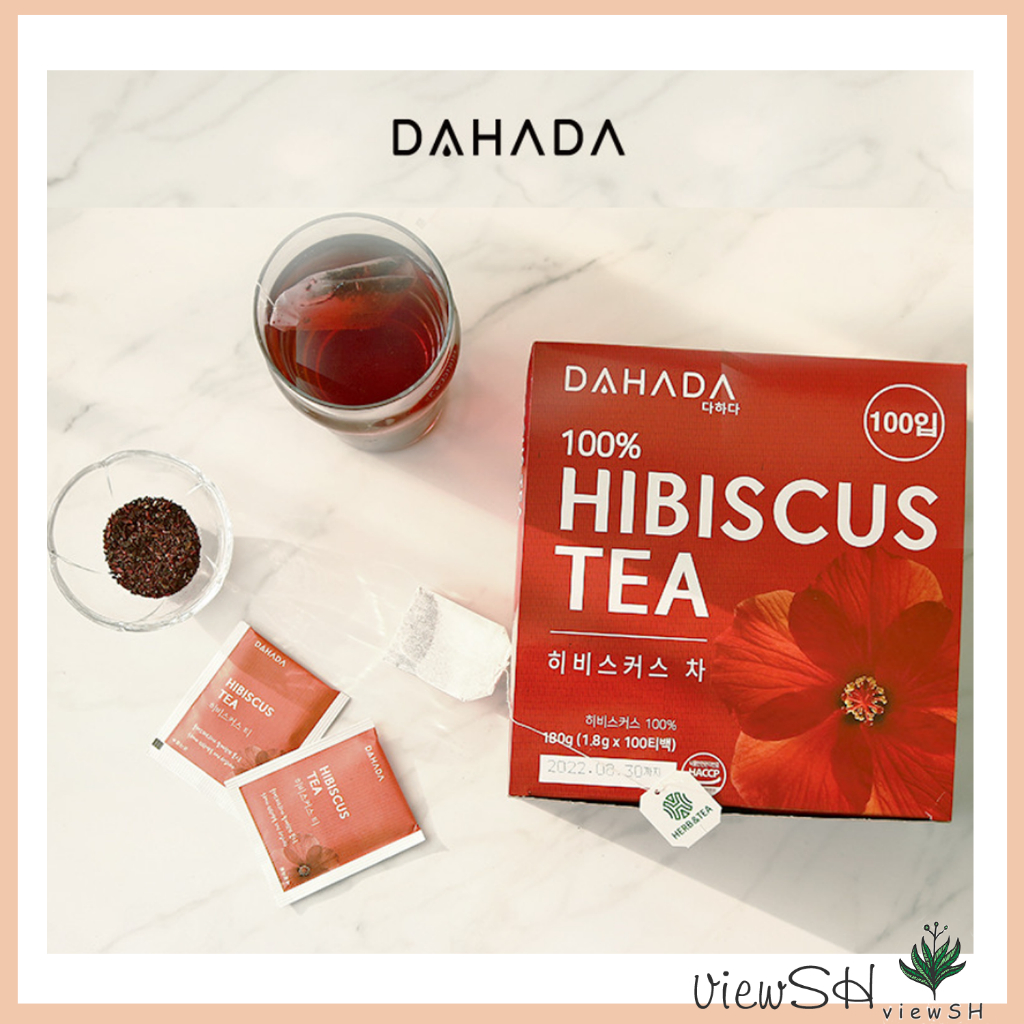 [Dahada] Hibiscus Tea 100 Tea Bags(1.8g x 100ea), Premium Hibiscus ...