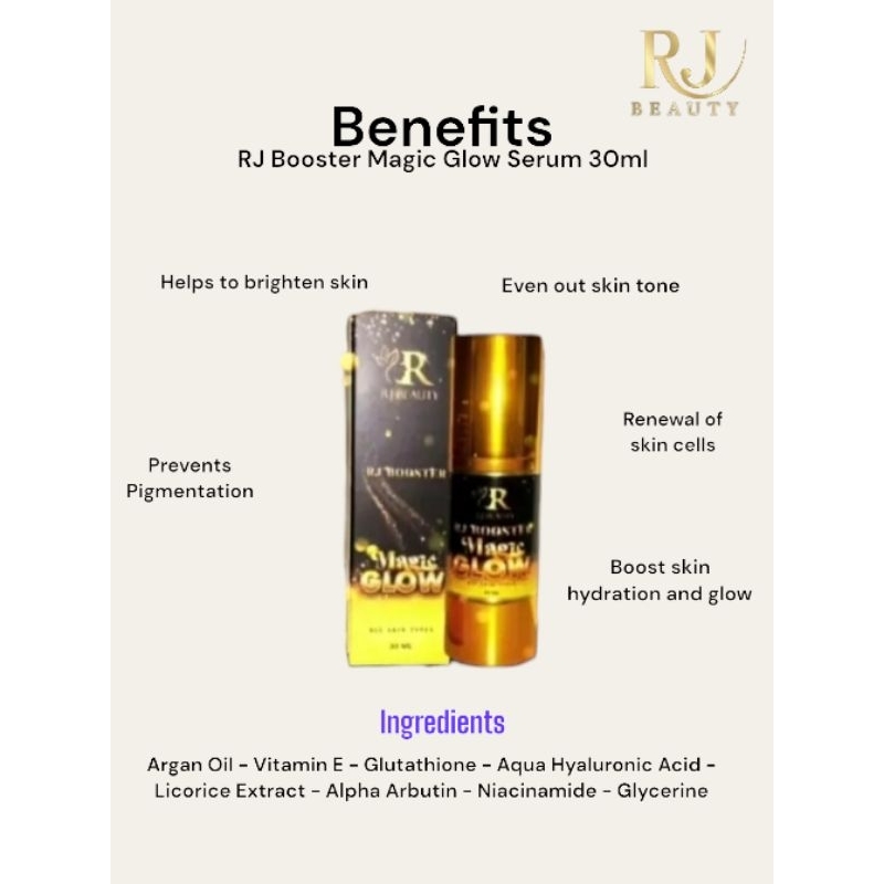 RJ Booster Magic Glow Serum 30ml | Shopee Singapore