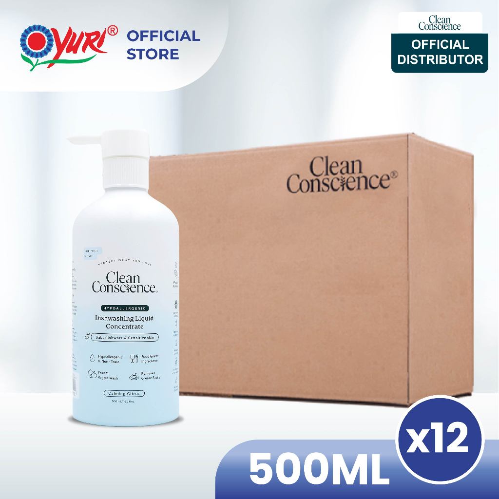 [Carton Deal] Clean Conscience Dishwashing Liquid Detergent 500ml x12 ...