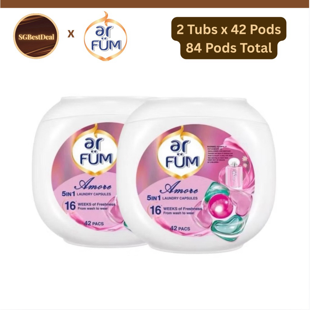 [Bundle of 2] ar FÜM 5-in-1 Laundry Capsules (42Pcs) - ar FÜM Laundry ...