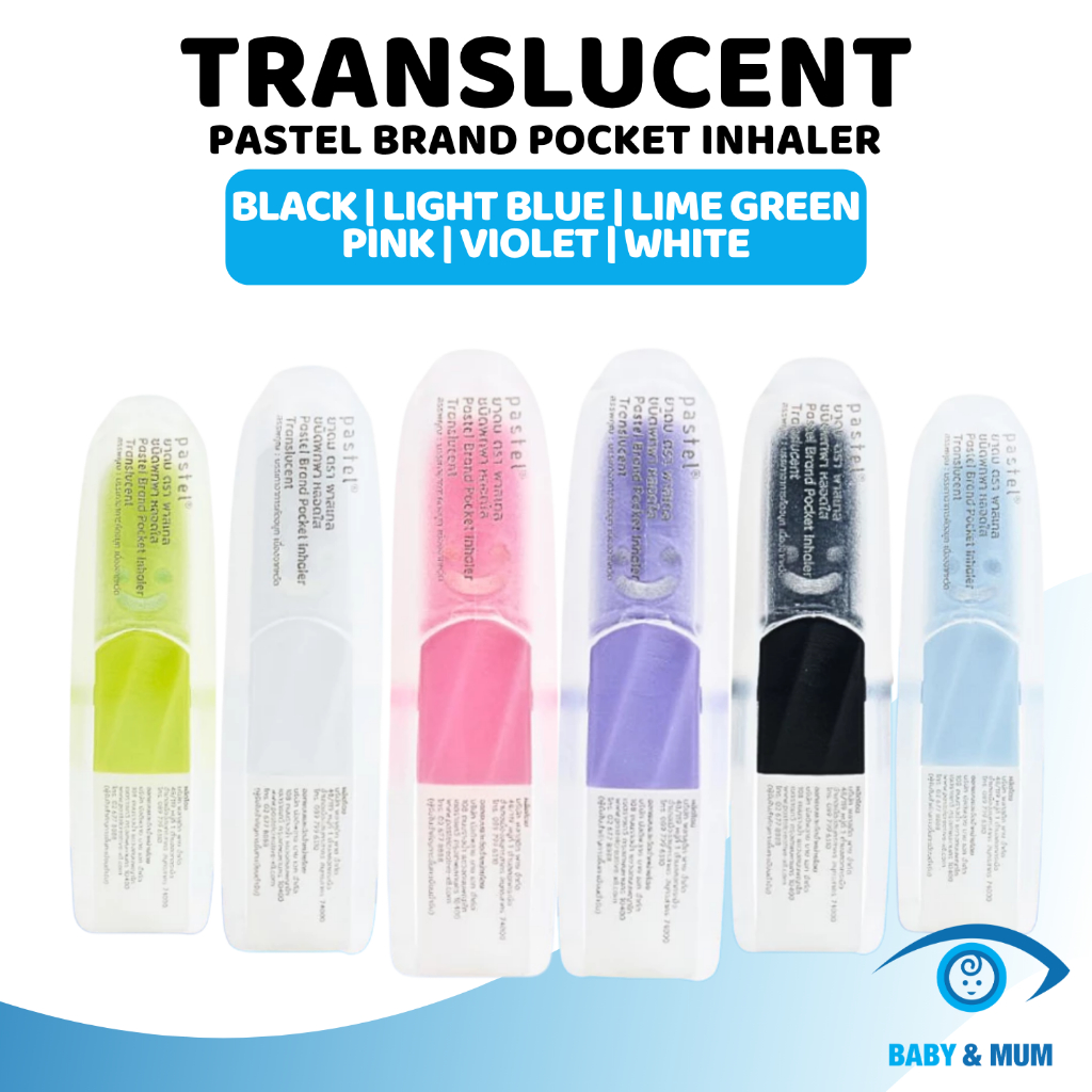 Pastel Brand Translucent Pocket Inhaler | Pastel Yadom 2-in-1 Nasal ...