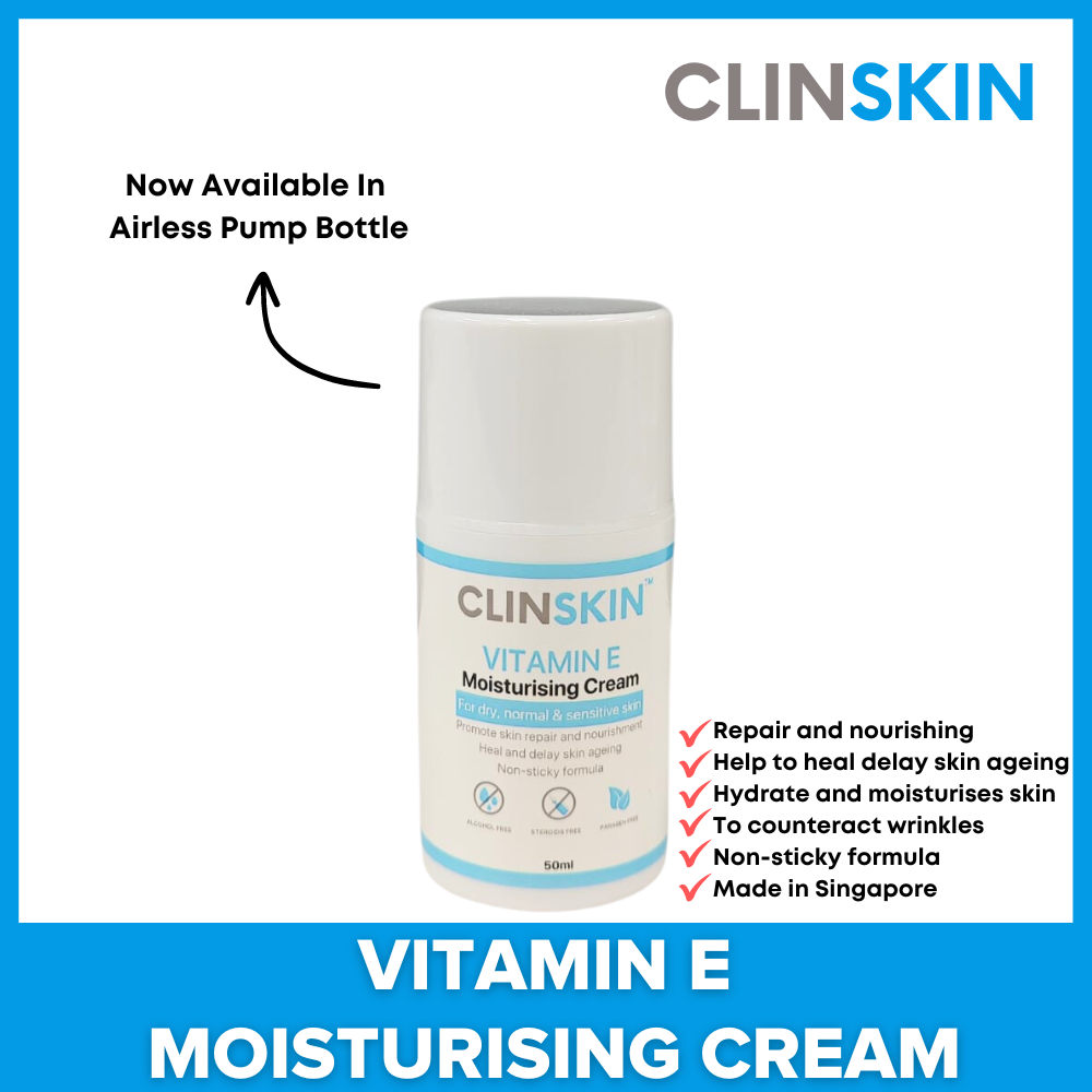 CLINSKIN Vitamin E Moisturising Cream 50ml | Anti‑Aging, Hydrating ...