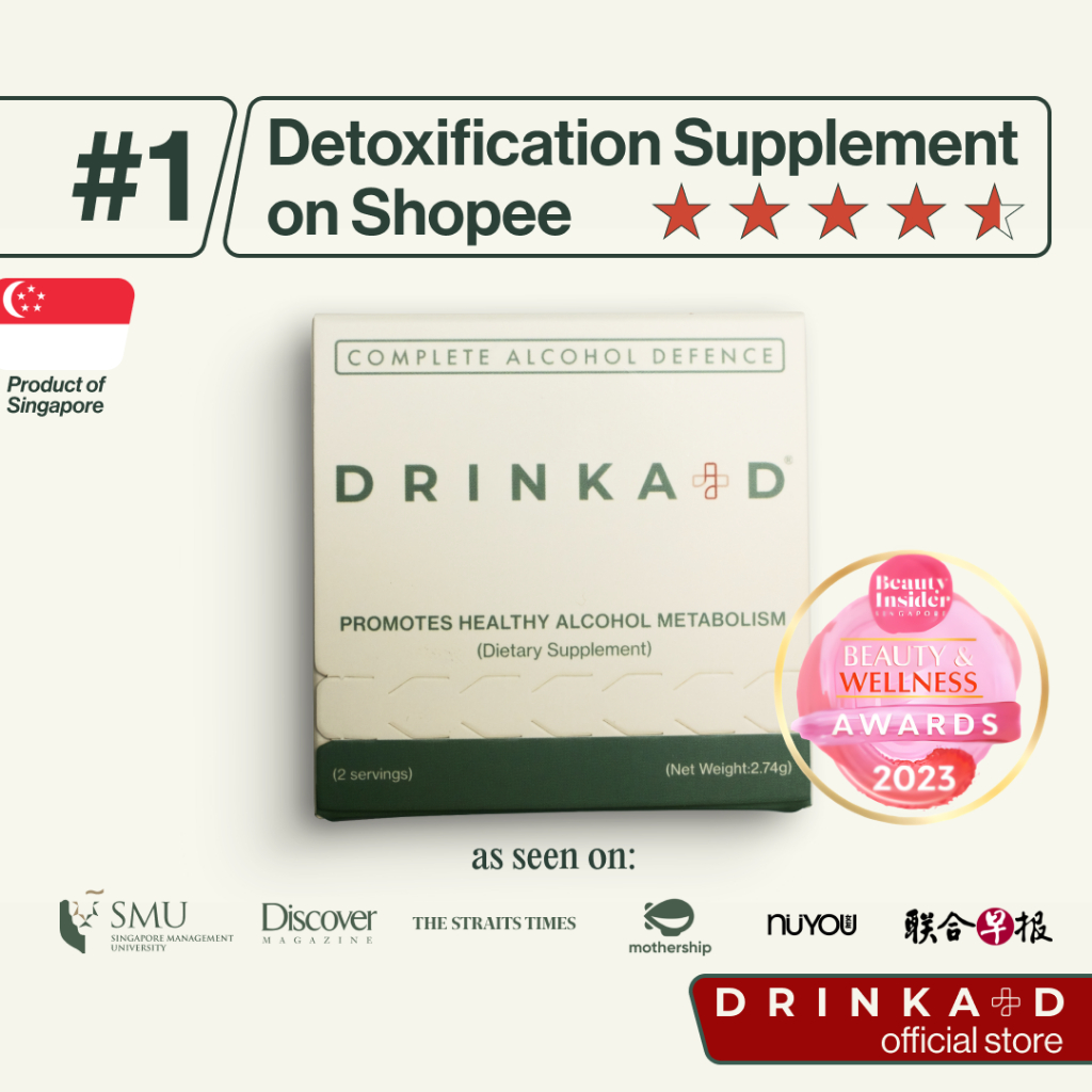 [DrinkAid] 2-Sachet Pocket Pack - Complete Alcohol Defence | Shopee ...
