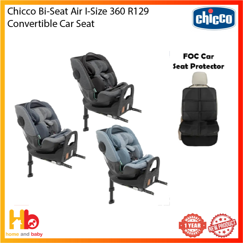 Chicco Bi-Seat Air I-Size Full 360 R129 Convertible Car Seat W/BASE (40 ...