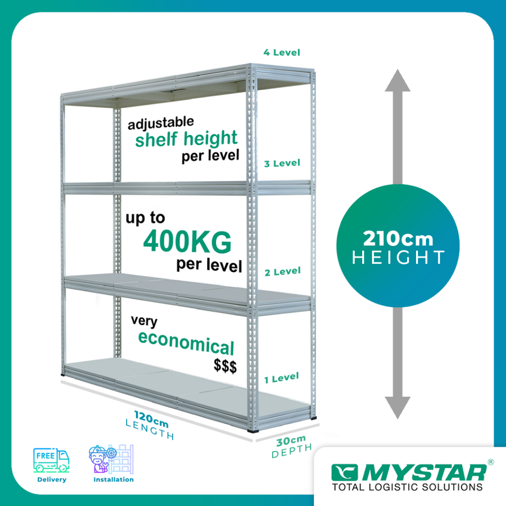 Original MYSTAR Boltless Rack for Bomb Shelter and Storeroom (Removable ...