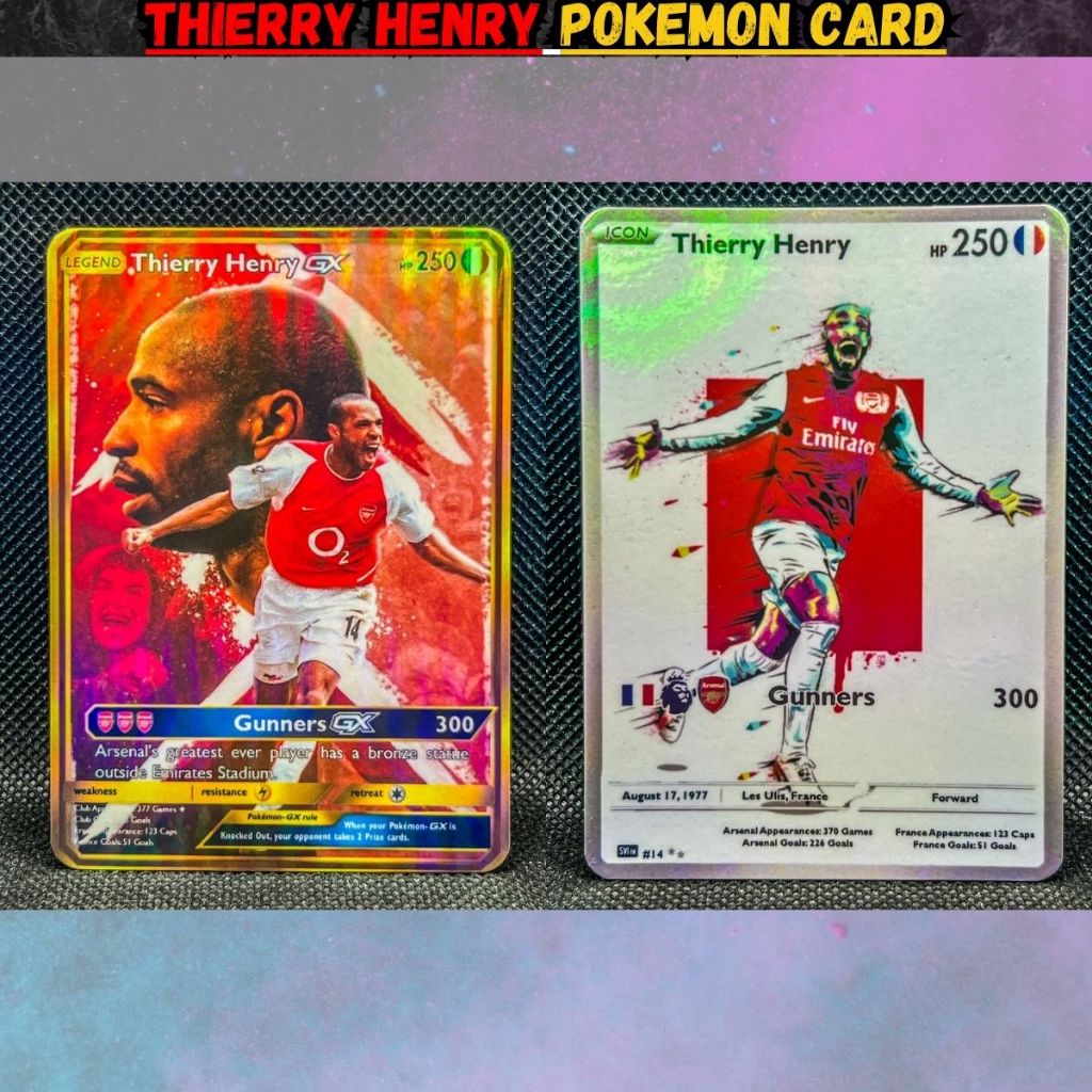 Arsenal - Thierry Henry Pokemon Card | Shopee Singapore