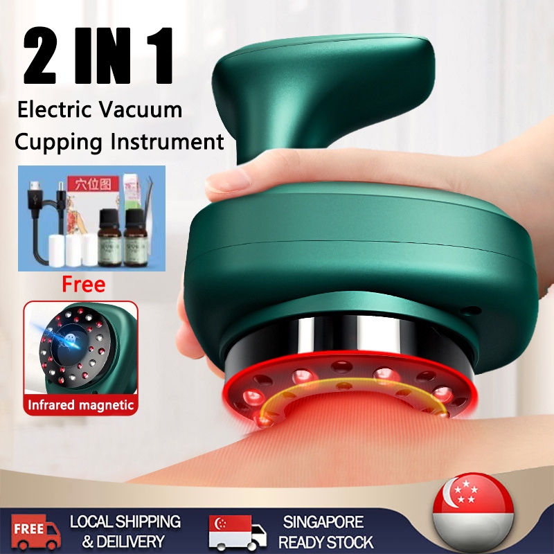 【READY STOCK】Electric Vacuum Cupping Instrument Body CupsGua Sha ...