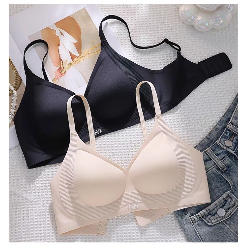 Nanoshop Women AB Cup Seamless Bra Shape Body Jelly Padded Bras | Shopee Singapore