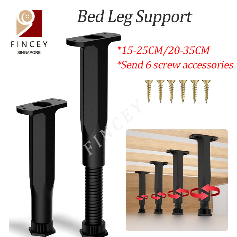 【SG】Adjustable Bed Leg Support Bed Frame Center Slats Heavy Support ...