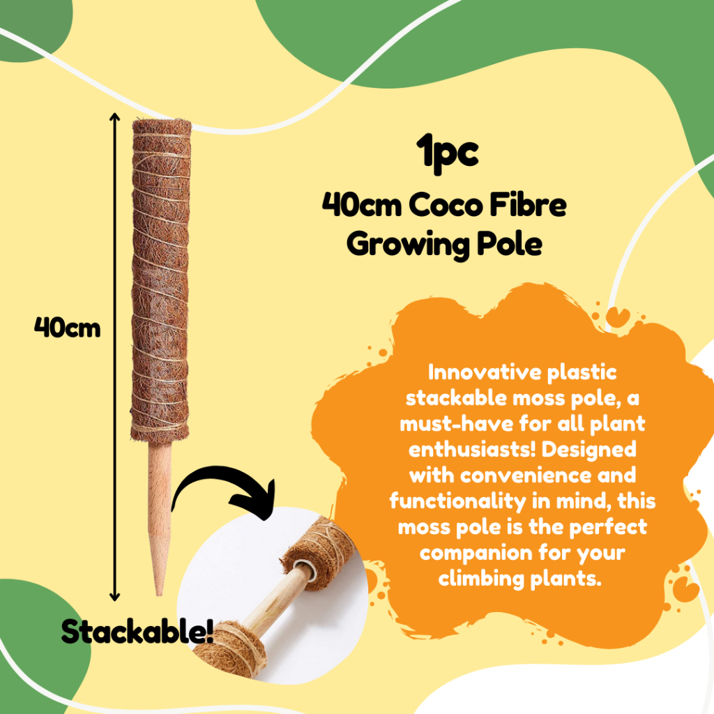 Plant Talks Coco Coir Grow Pole Honeycomb Moss Climbing Pole Plant ...