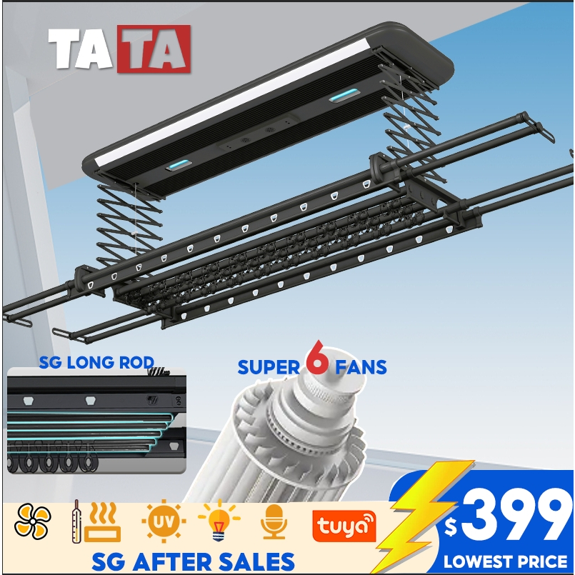 Automated Laundry Rack Smart Laundry System + Stander Install Tuya ...