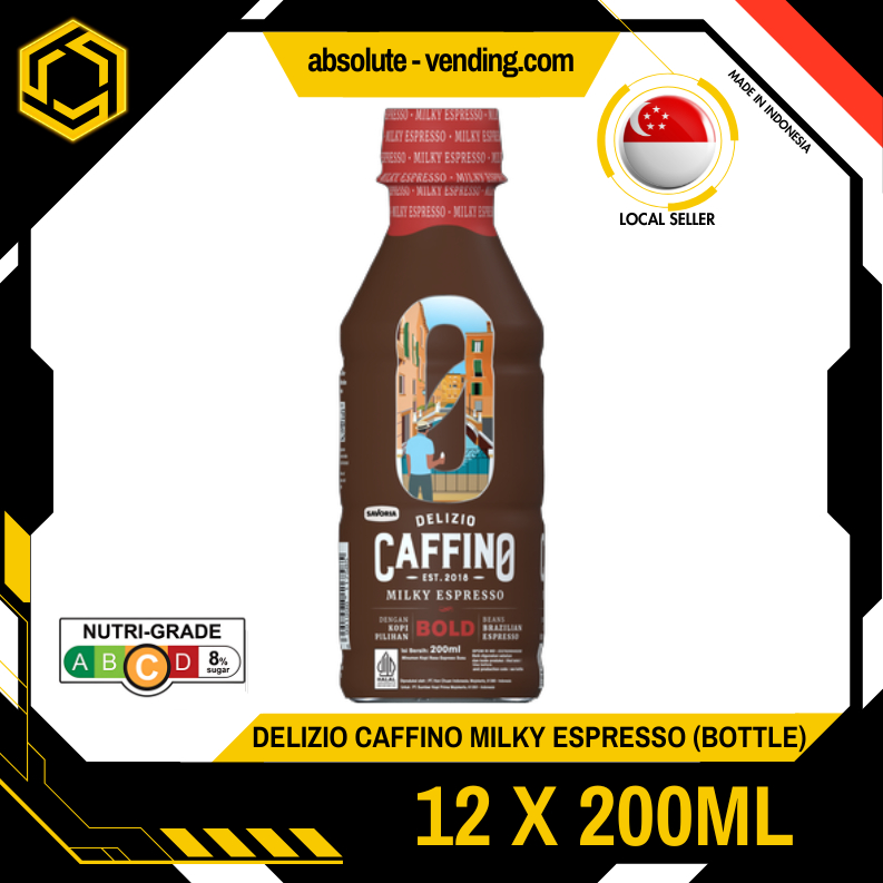 DELIZIO CAFFINO Milky Espresso 200ML X 12 (BOTTLE) | Shopee Singapore