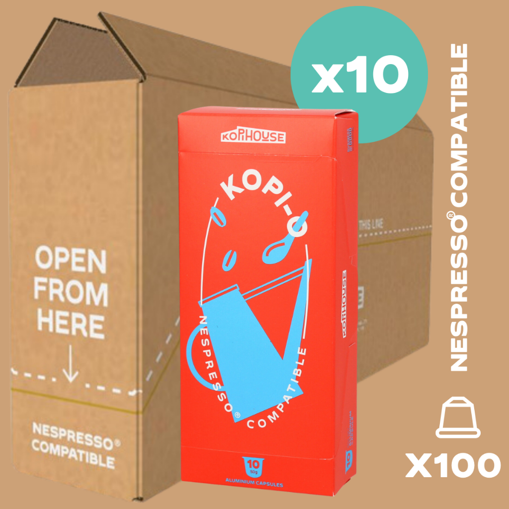 KopiHouse KOPI-O Nespresso® Compatible Coffee Capsules (10 x 10 ...