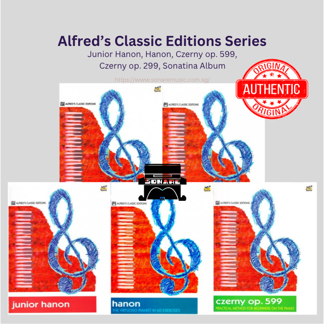 Alfred's Classic Editions Series (Junior Hanon, Hanon, Czerny op. 599 ...