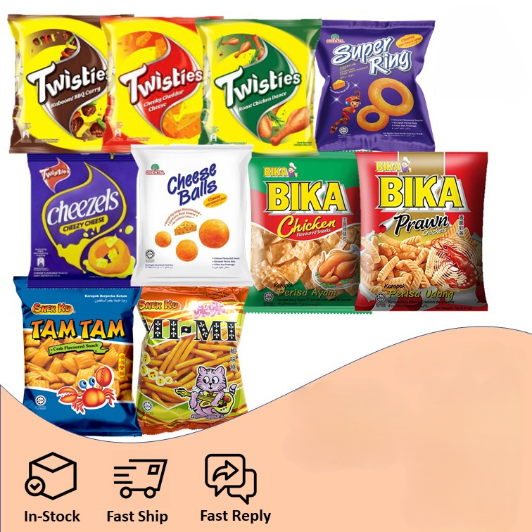 Cheezels Cheezy Cheese Twisties BBQ Cheese Chicken Cheese Balls Tam Tam ...