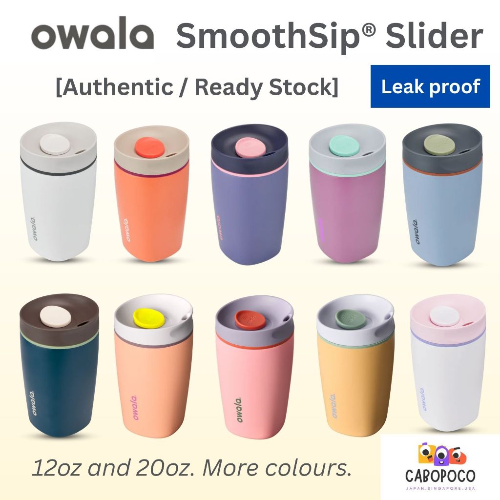 (Authentic) Owala SmoothSip Slider 12oz, 20oz Lakeside, Blue Jay ...